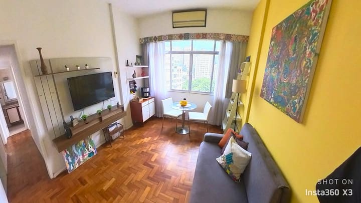 Apartamento Claro E Arejado Em Copa, A 5 Min/metrô - Copacabana