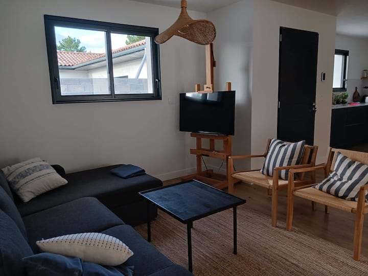 Casa Con Piscina Climatizada En La Playa - Mimizan Plage
