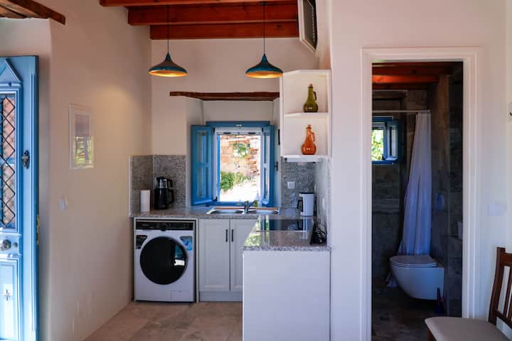 Symi Uptown Carmine Sea View Terrace Studio - Symi