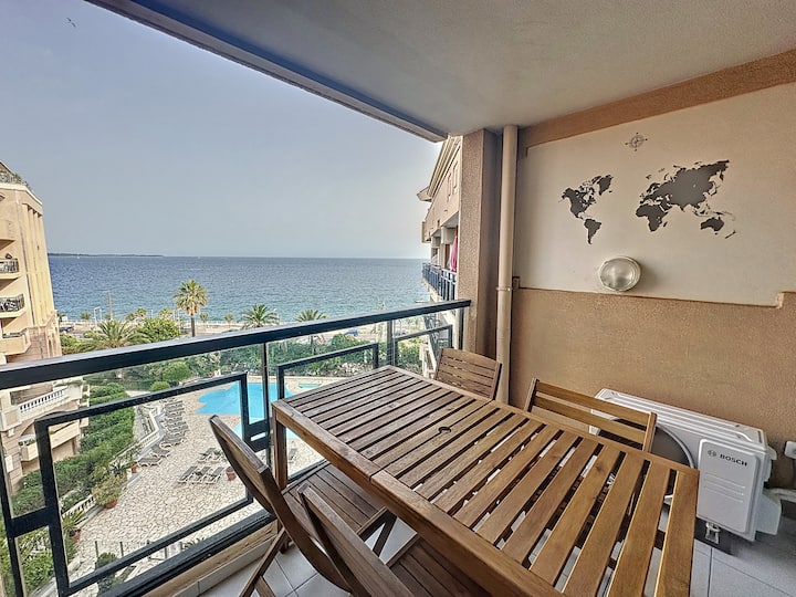 35m2 Parking, Terrasse Vue Mer, 2 Piscines - French Riviera