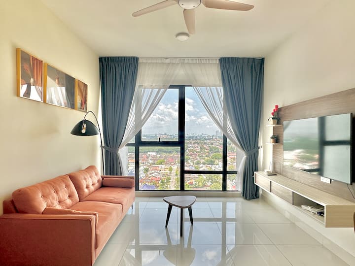 2br | Mid Valley Jb | 5–7 Pax Wifi | 7 Mins To Ciq - Johor Bahru