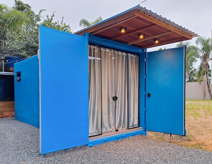 Casa Container Azul Mariscal - Bombinhas