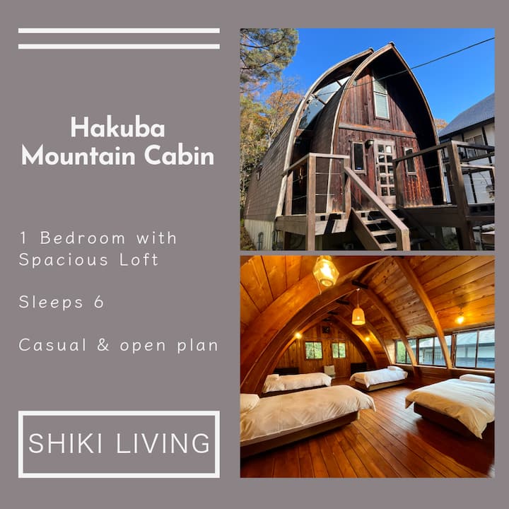 Hakuba Mt. Cabin|cozy Log Cabin Near Goryu Ski - Hakuba