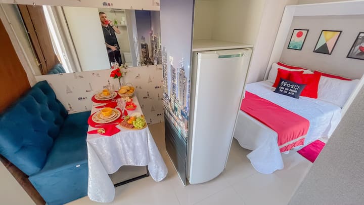 Ap Aconchegante • Ar • Wi-fi • Garagem, Prox. Facu - Palhoça