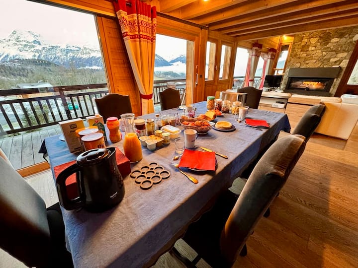 Chambre D'hôtes Chaleureuse Avec Vue Splendide - Flaine