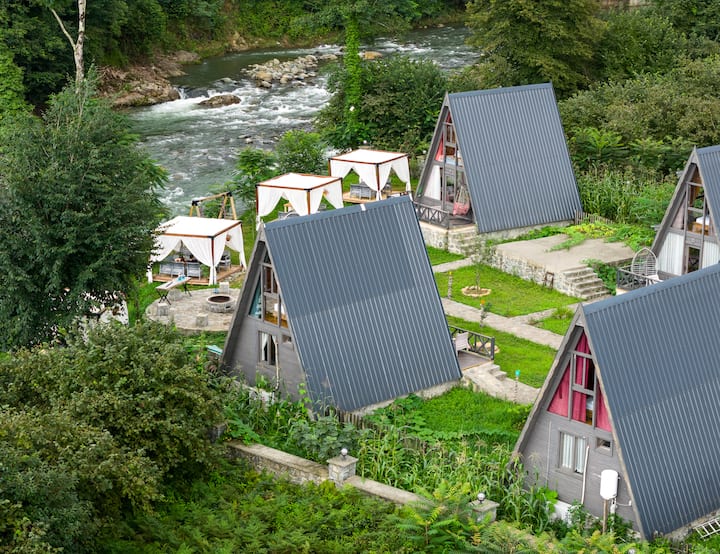Nehir Manzaralı Bungalov - Arhavi