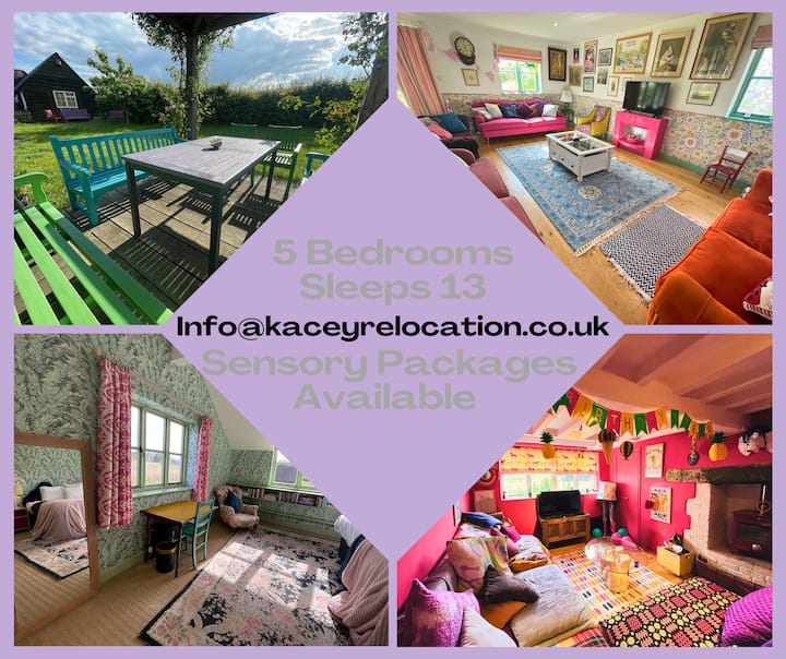 5-bed Bold Countryside Farmhouse • Sleeps 13 - Wantage