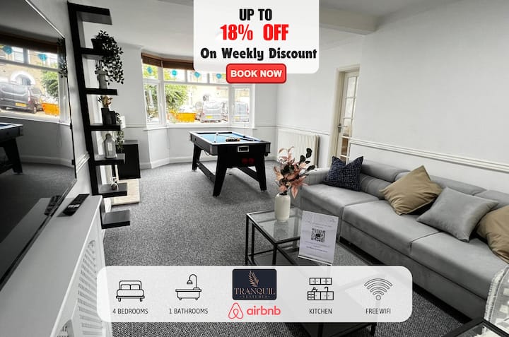 Upto18%off|weeklong|family|leisure|garden|sleeps8 - Oxford