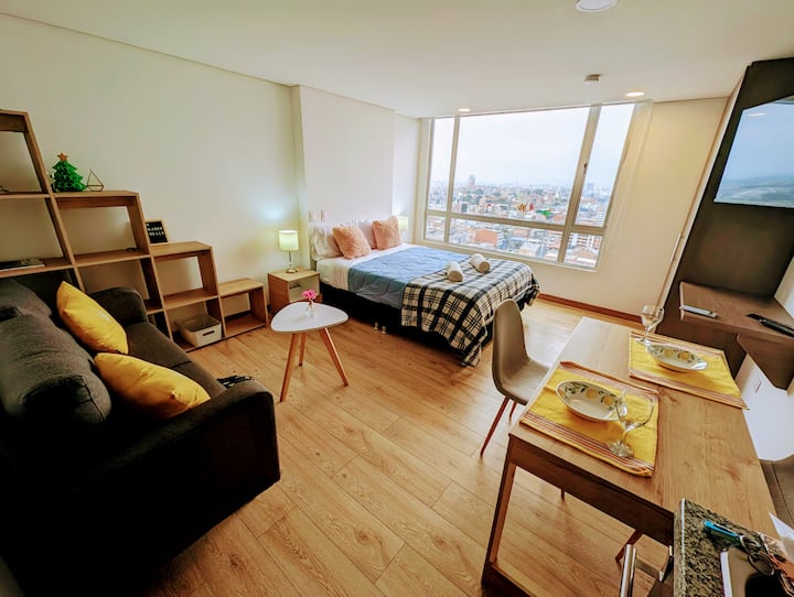 Top Floor Loft, Beautiful View And 24h Reception - Bogotá