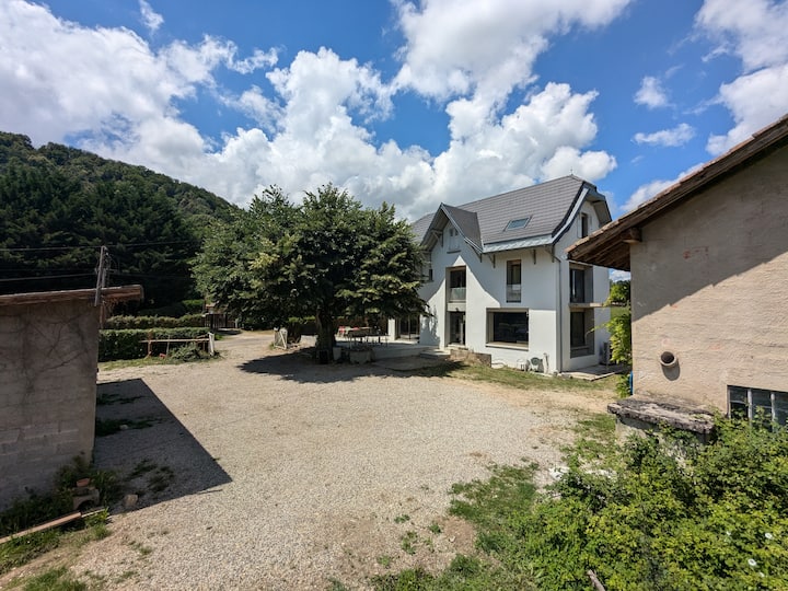 Maison Campagne Pisé Architecte Loft Contemporain - Lac de Paladru