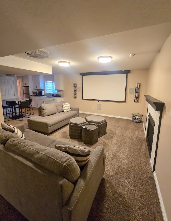 Modern Entire Basement - Movie Theater And Sauna - West Valley City, UT