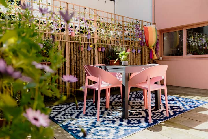 Chic, Central Apartment With Garden And A/c - Porto