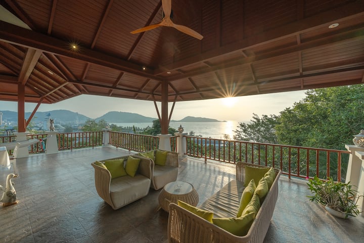 芭东日月最美双景别墅（Villa Mina)，海景+城景5卧度假别墅，极品海景民宿 - Patong