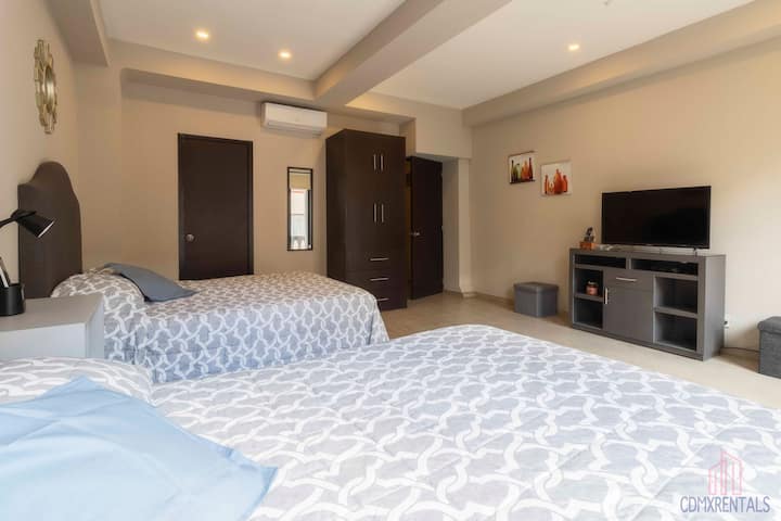 206 Zocalo Cathedral 2bdrm 2bath Apt Ac Rooftop - Mexico City