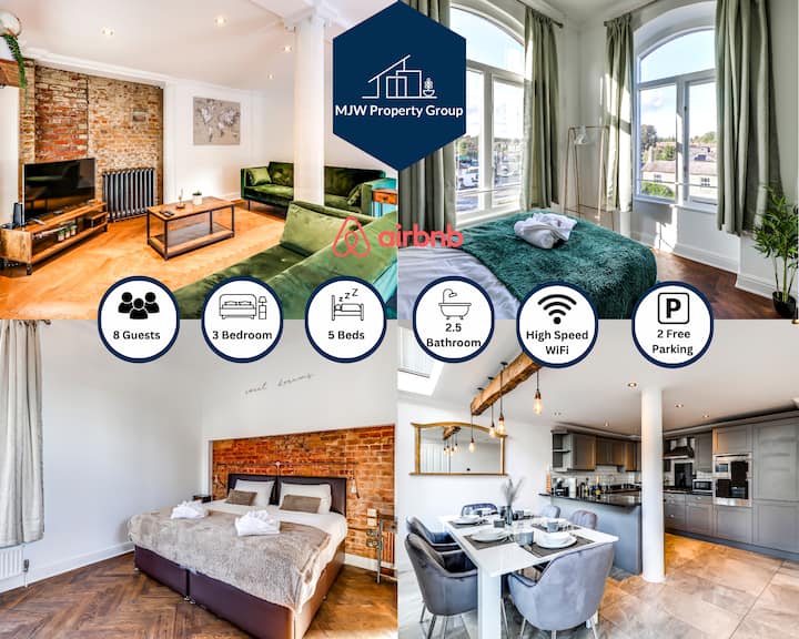 Modern Comfort | 3br Home For 8 | Central & Cozy - Hertford Castle