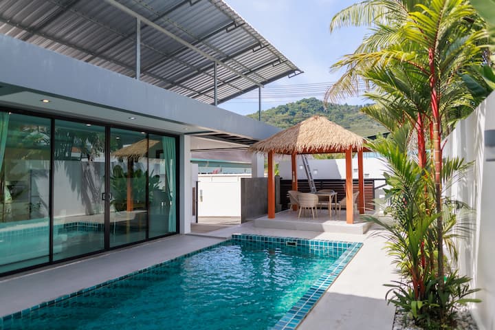 *2br Villa W/ Pool Near Aka & Rawai Beach #V68 - 푸켓