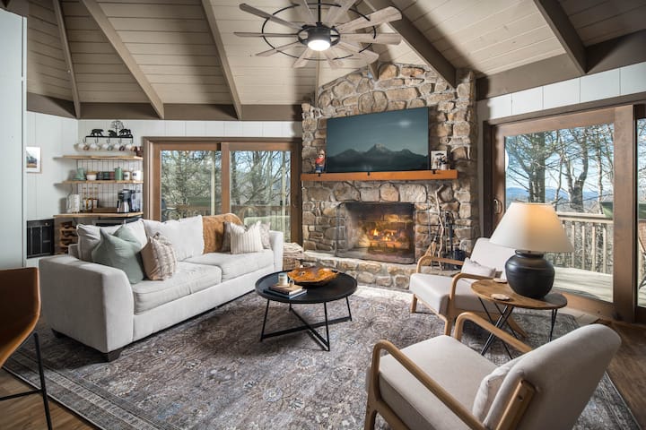 Stunning Sunsets! 2 King&queen Ensuites+fire Pit - Beech Mountain, NC