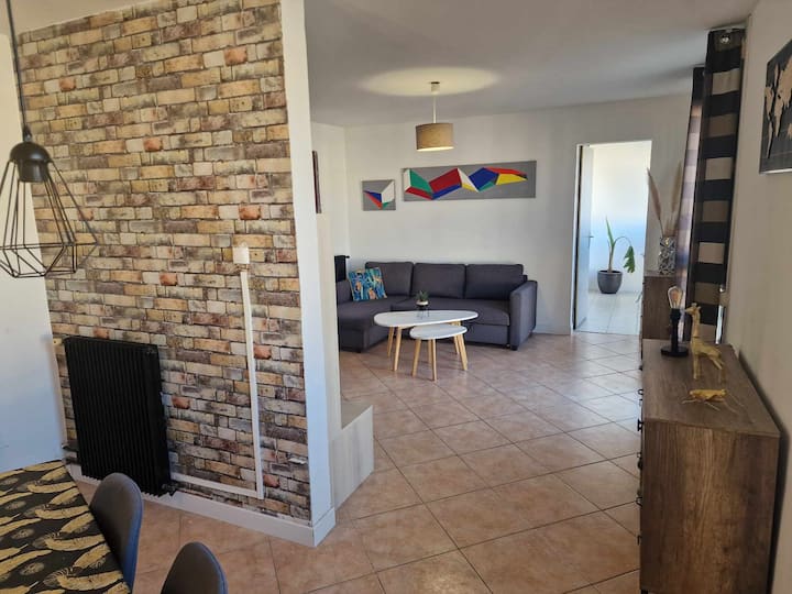 Grand Appart/wifi/2 Chambres/détente/calme - 佩皮尼昂