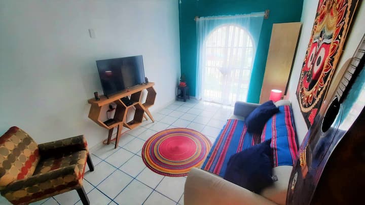 One Block From A Beautiful Beach With Balcony - Puerto Vallarta