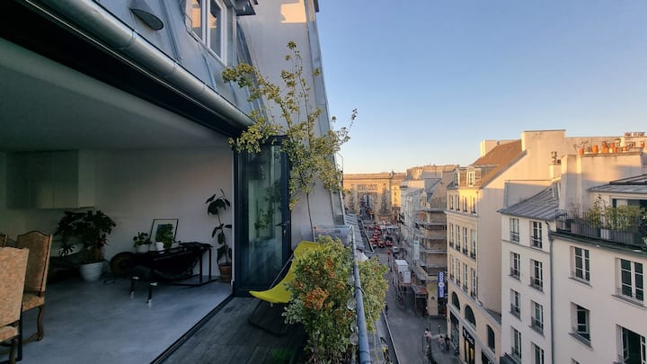 Duplex Luxueux, Baigné De Lumière, Paris Centre - Paris