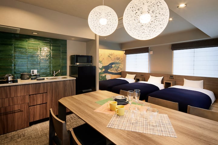 キッチン付きアパートメントホテル｜52.55㎡｜最大5名 - Kyoto