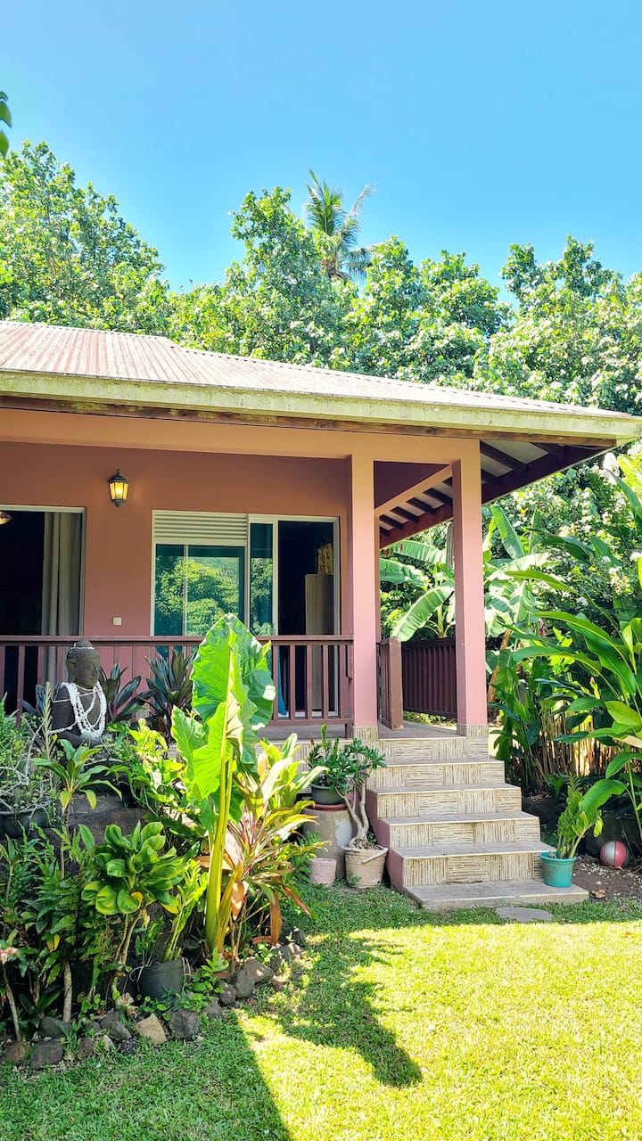 Villa Avec Jardin Exotique, Près Du Spot De Surf - Polinesia Francesa