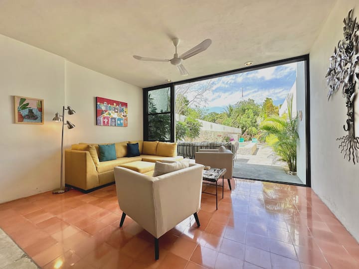 Airy House With Bikes And Pool - Yucatán