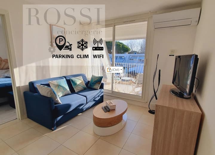 T2 W.city *Parking *Clim *Wifi 4pers - La Grande-Motte