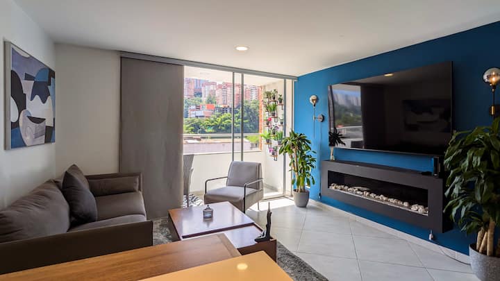 Modern Apt | By Medellín, Park, Dining & Balcony - Sabaneta