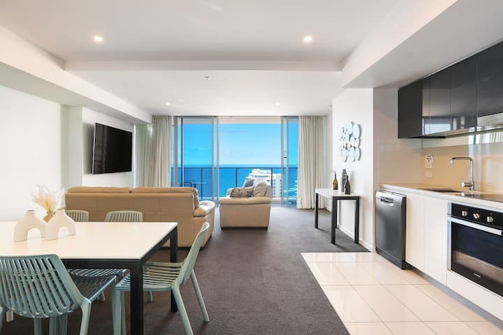 4 Huge Tvs, 4 Carparks Ocean 3 Bedroom H Residence - Surfers Paradise