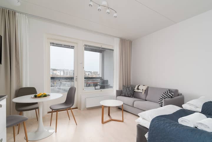 New Studio Lutakko Near Paviljonki With Balcony - Jyväskylä