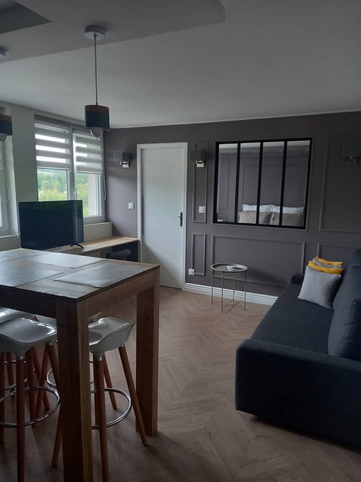 Appart 3 Vue Sur Vallée & Rivière, Près Plage - Pourville-sur-Mer