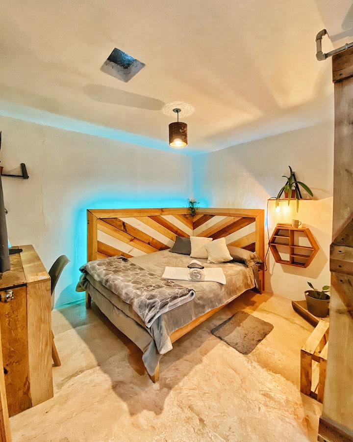 Style Industriel Et Confort Dans Une Chambre - San Cristóbal de las Casas