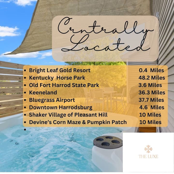 The Luxe/hot Tub/putt Putt/10 Miles Shaker Village - Harrodsburg, KY