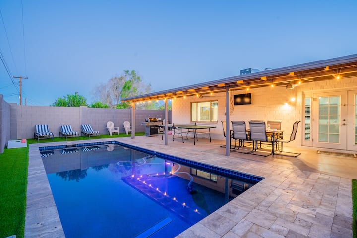 Sleeps 12-heated Pool-fire Pit-ping Pong-arcade - Scottsdale, AZ