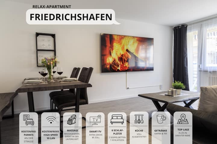 Relax-apartment | Massagesessel | Fitnessstudio - Friedrichshafen