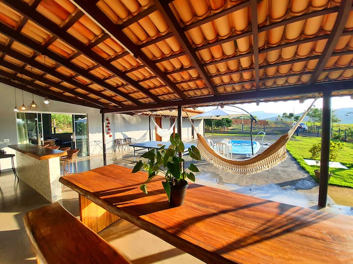 Sossego Em Rancho Aconchegante C/ Piscina E Suítes - Capitólio