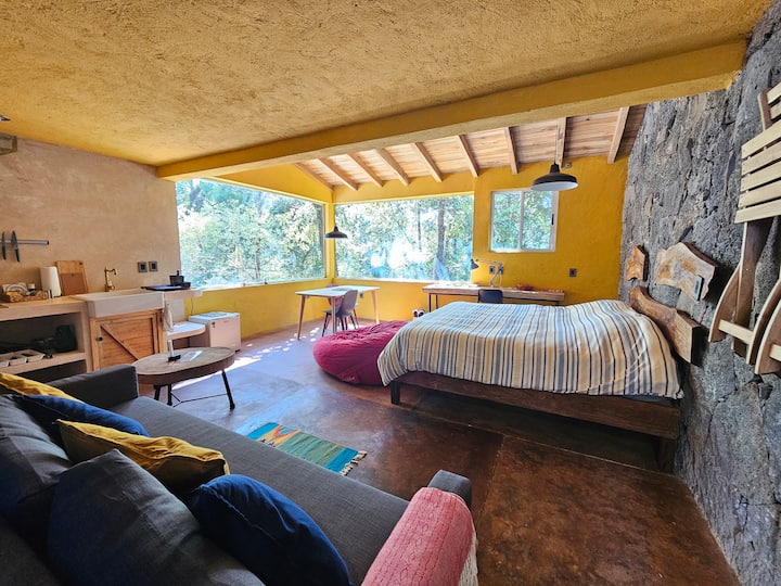 Escapada Romántica En El Fondo Del Bosque De Tepoz - Tepoztlán