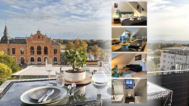 Oasis Appart - Wohnen Am Elbtal - Balkon - Tg - Dresde