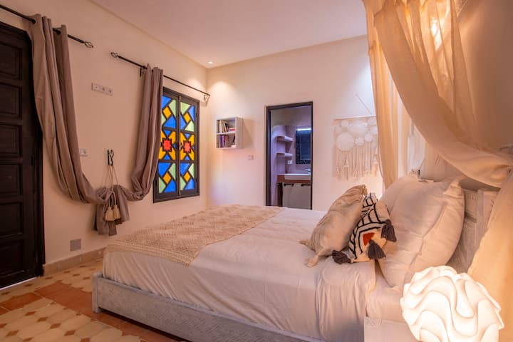 Chambre Riad Medina Double/twin/triple Wi-fi , B&b - Marrakech