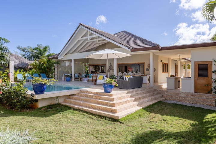Villa De Luxe 3' à Pied De La Plage En Rés. Privée - Dominican Republic