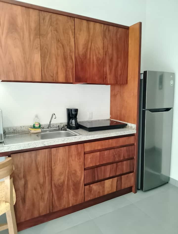 Cómoda Habitación 2 Camas Con Cocineta - Bacalar