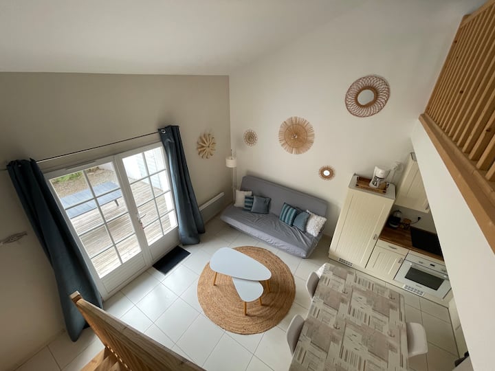 La Brise Marine - Maison 4 Pers, Plage & Vélos - Grues