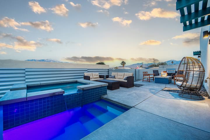 Charming Modern Getaway | Tranquil Pool+spa Haven - Desert Hot Springs, CA
