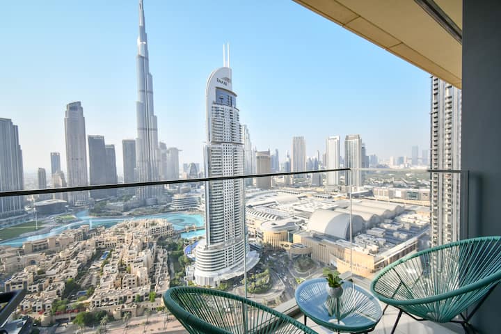 Cinematic&chic Burj Khalifa &Fountain View 2br Apt - Dubaï