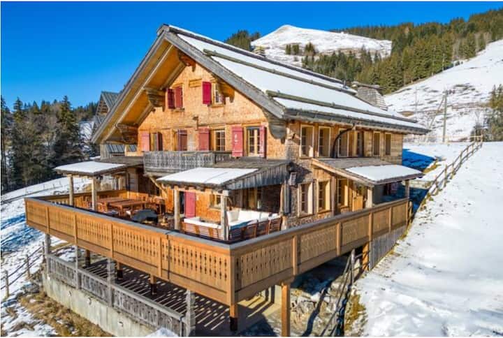 Panoramic 5 Bedroom Luxury Chalet W/ Butler - Gstaad