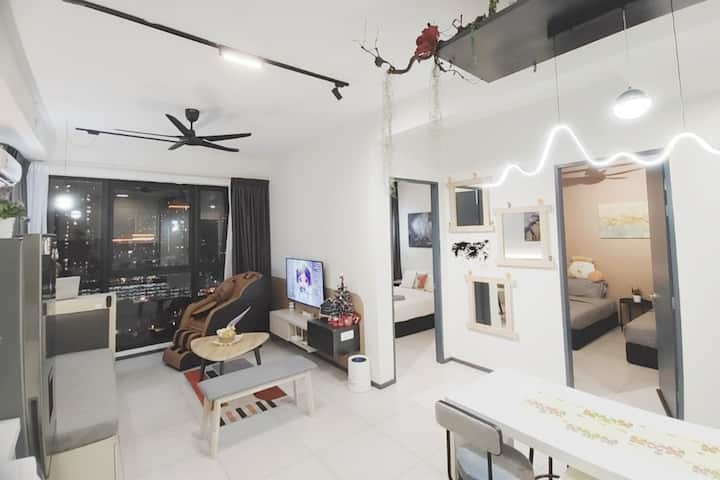 Aa05 Promocozy Urban Suite@jelutong 1br2-4p 1房1厅套房 - Penang