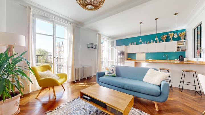 Appartement Design Et Lumineux 4pers. à Montmartre - L'Arc de Triomphe de l'Etoile