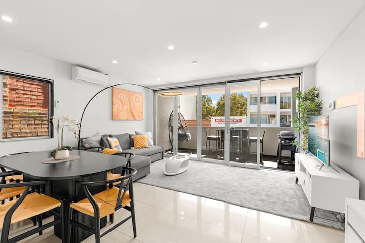 Stylish & Spacious Modern 1 Bdr Balcony Bbq Ac - Randwick