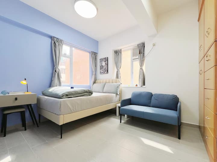 3 Mins To Jordan Mtr- Co-living Deluxe Double Room - Mong Kok